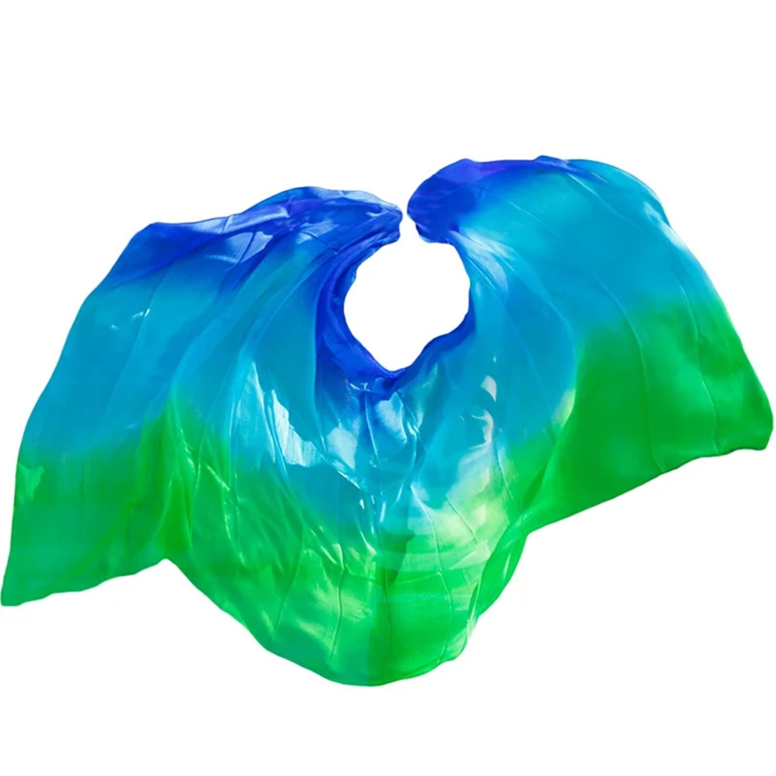 Real Silk Veils Dance Stage Performance Props Handmade Dyed Scarf Dance ...