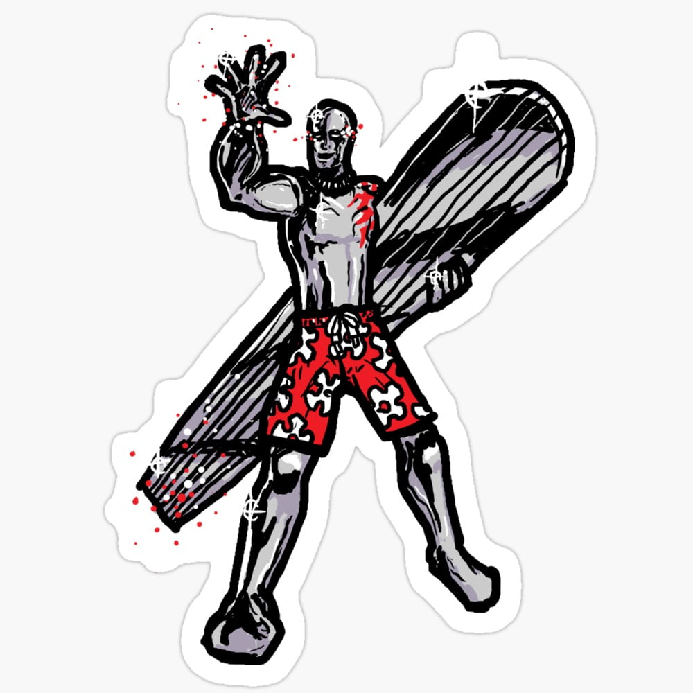 Real Siversurfer Sticker Phone Decal Water Bottle Stickers Car Decals ...