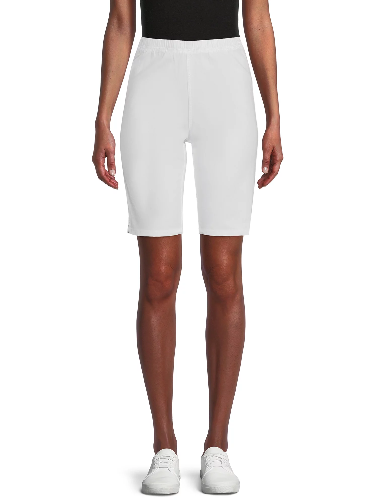RealSize Women's Pull-On Stretch Shorts 11 Inseam - Walmart.com