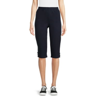 Real Size Women's 17" Stretch Pull On Capri - Walmart.com