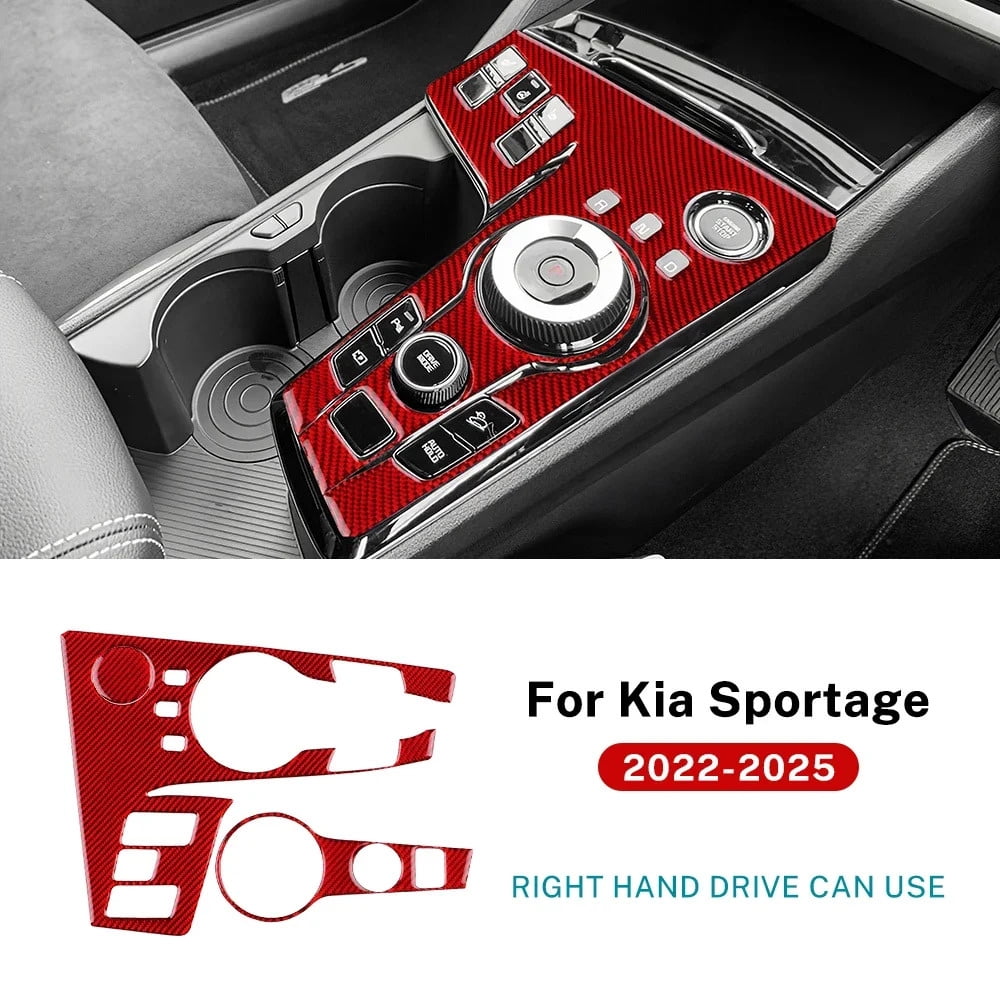 Real Soft Carbon Fiber For KIA Sportage 2022 2023 2024 2025 LHD RHD Car ...