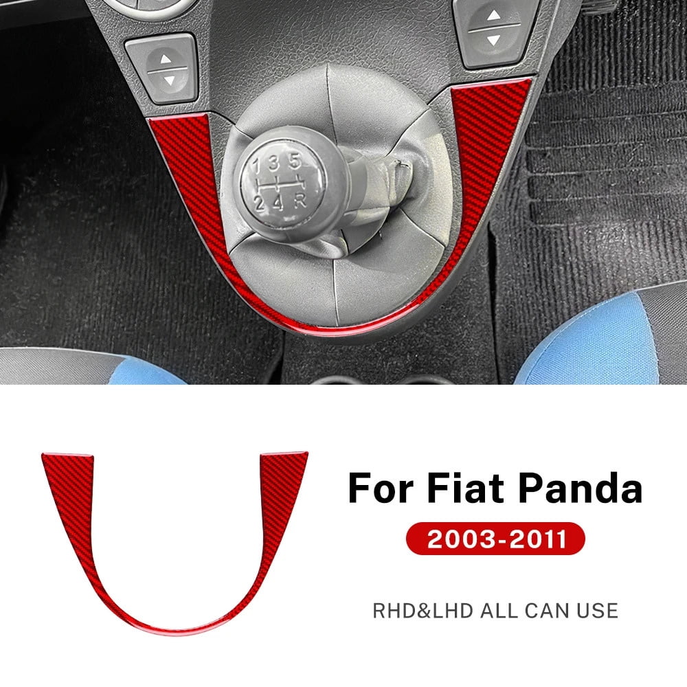Real Soft Carbon Fiber Sticker For Fiat Panda 2003-2006 2007 2008 2009 ...