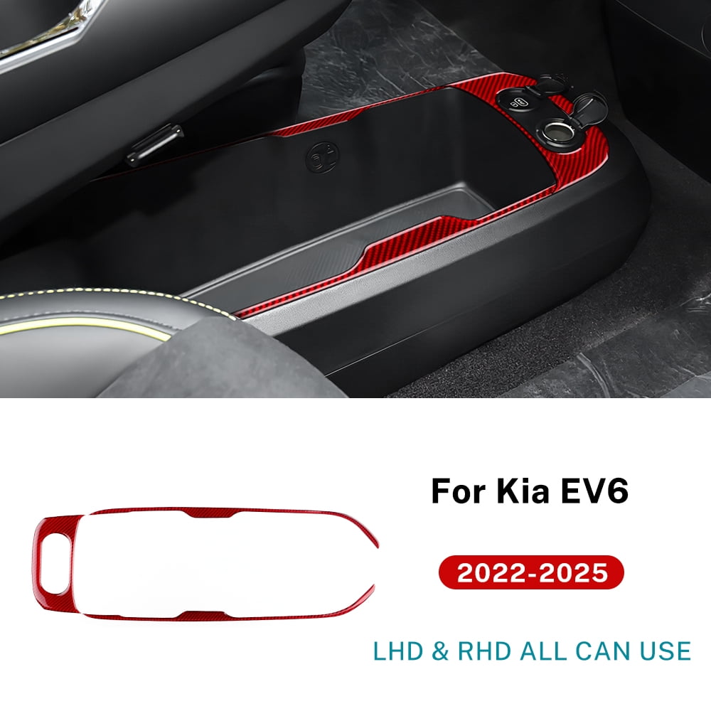 Real Soft Carbon Fiber Sticker For Kia EV6 GT EV 2022 2023 2024 2025 ...