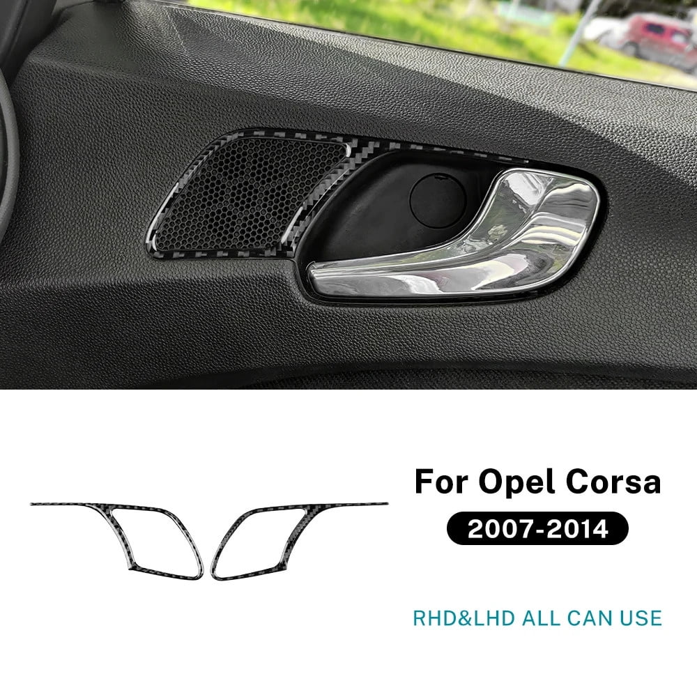 Real Soft Carbon Fiber Sticker For Opel Corsa 2007 2008 2009 2010 2011 ...