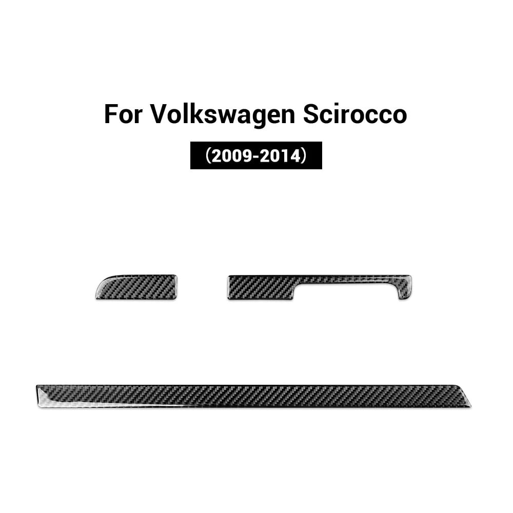 Real Soft Carbon Fiber Trim Sticker for Volkswagen Scirocco 2009 2010 ...