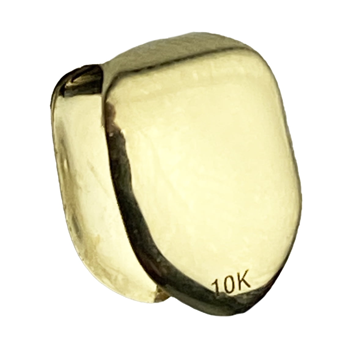 10K Real Solid Gold Single Tooth Cap, Pre-Made Hip Hop Grillz for Teeth ...