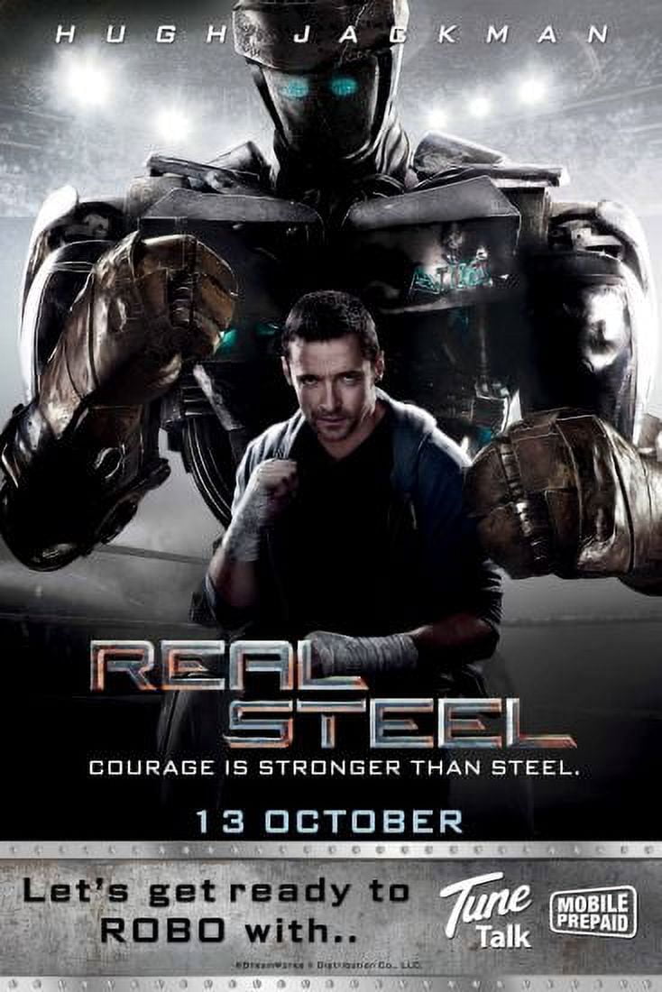 Real Steel Movie poster Metal Sign 8inx 12in Metal Print 8x12 #671846 ...
