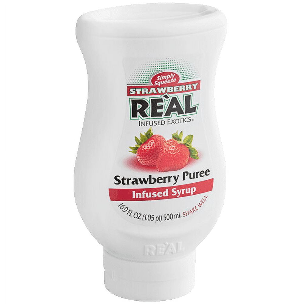 Real Strawberry Puree Infused Syrup, 16.9 fl oz Bottle - Walmart.com