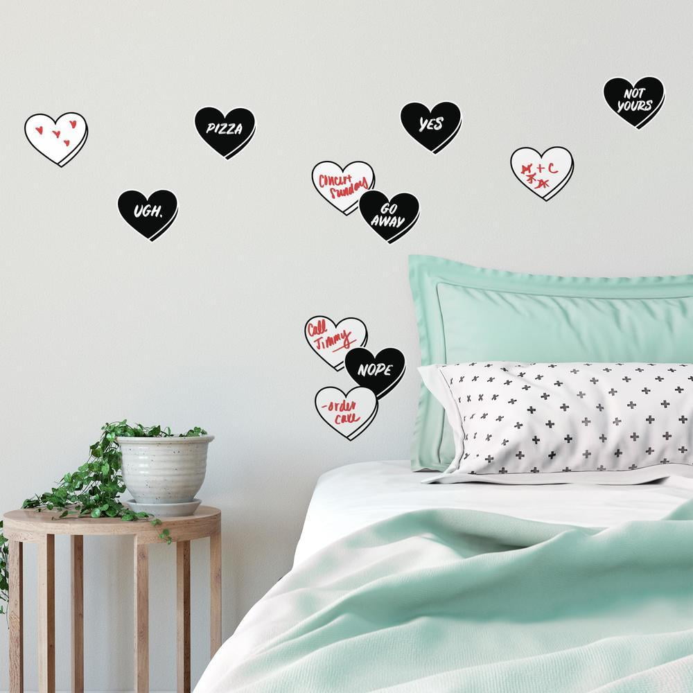 Real Talk Conversation Hearts Peel and Stick Wall Decals with Dry Erase ...