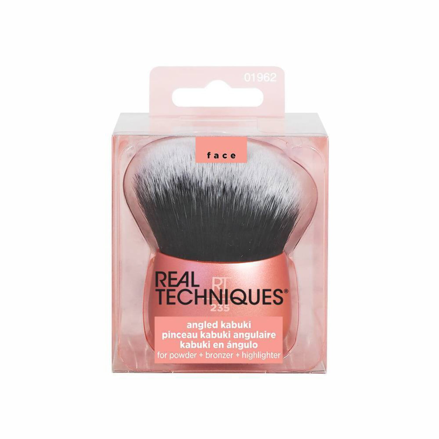 Real Techniques Angled Kabuki Brush RRK150 Dense Synthetic Bristles ...