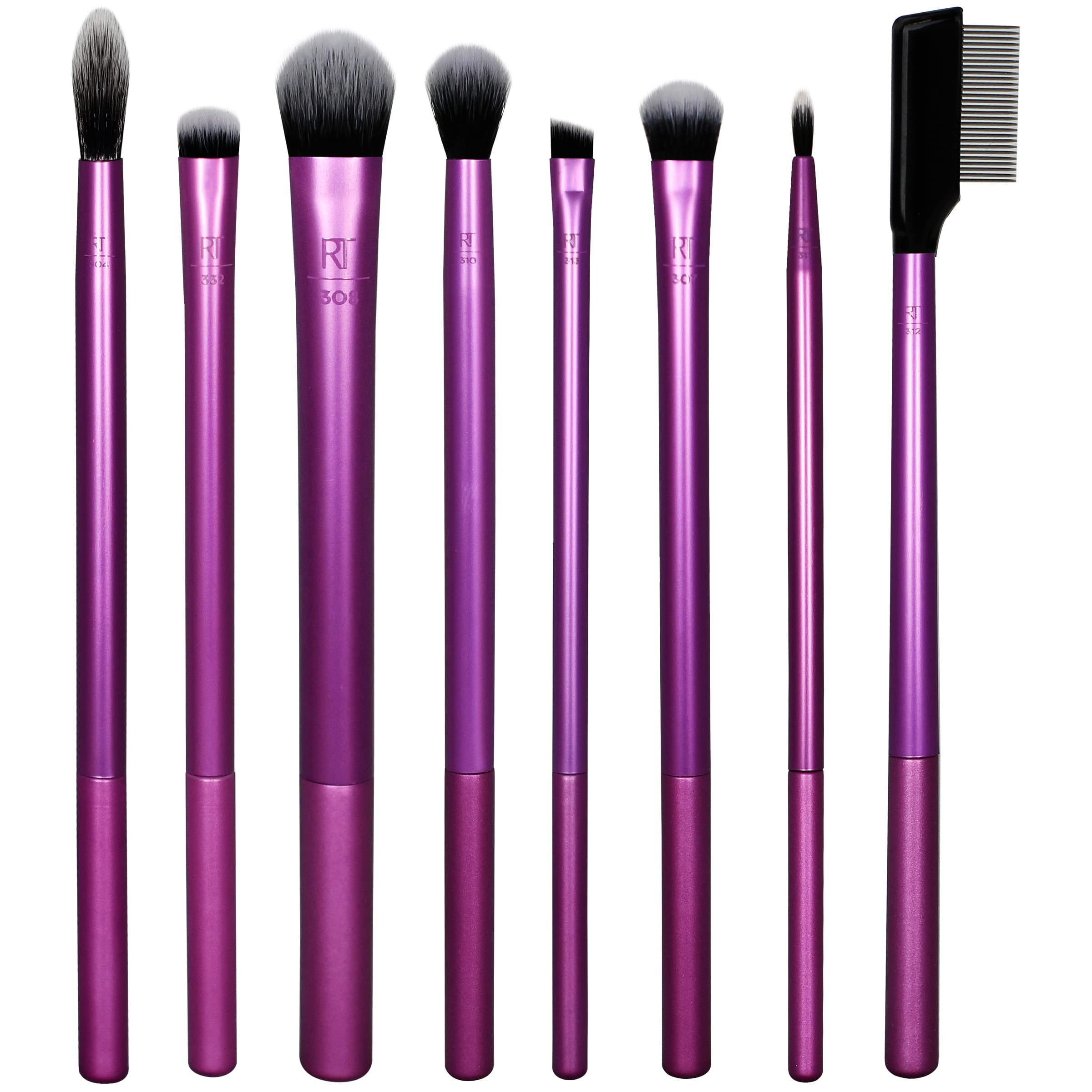 Real Techniques Everyday Eye JMS2 Essentials Makeup Brush Kit, Eye Makeup Brushes for Eye Liner ...