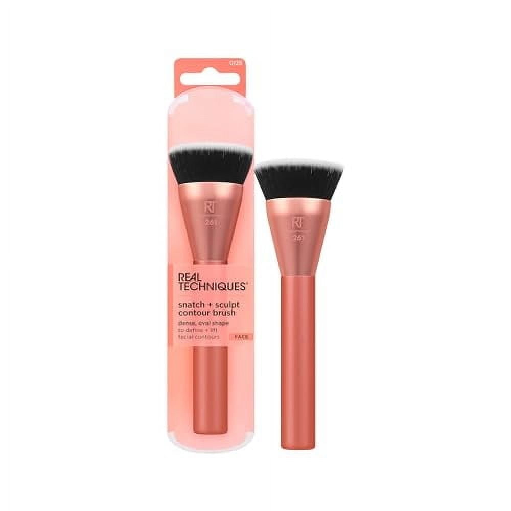 Real Techniques Snatch + IFF17 Sculpt Contour Makeup Brush, Liquid & Cream Contour & Bronzer ...