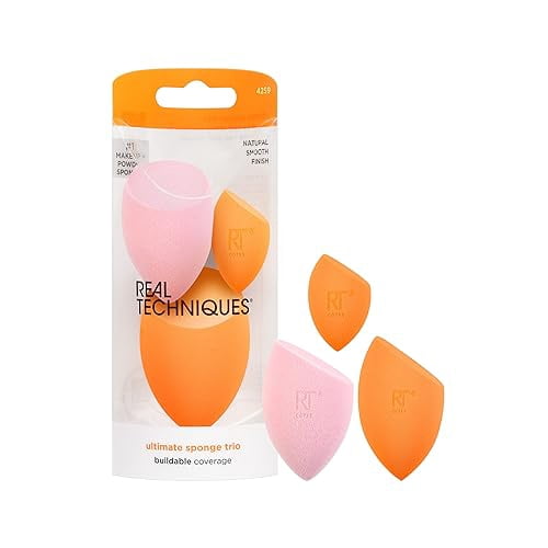 Real Techniques Ultimate Makeup Sponge Trio, Makeup Blending Sponges ...
