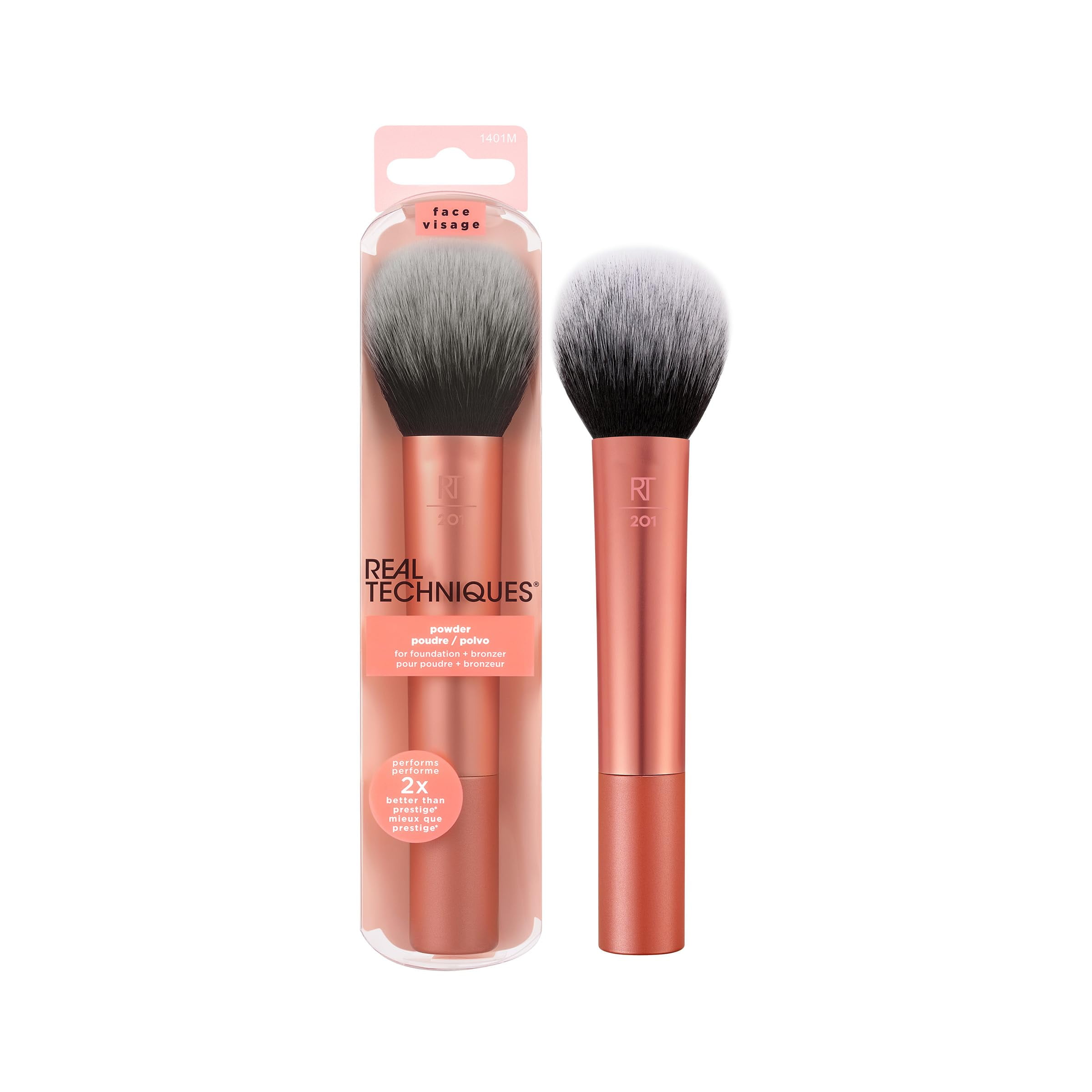 Real Techniques Ultra Plush OLF24 Powder Makeup Brush, Setting Powder ...