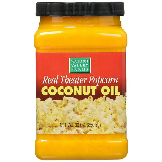 Real Theater Coconut Popcorn Oil - 30 Oz Butter Flavored Coconut Oil ...