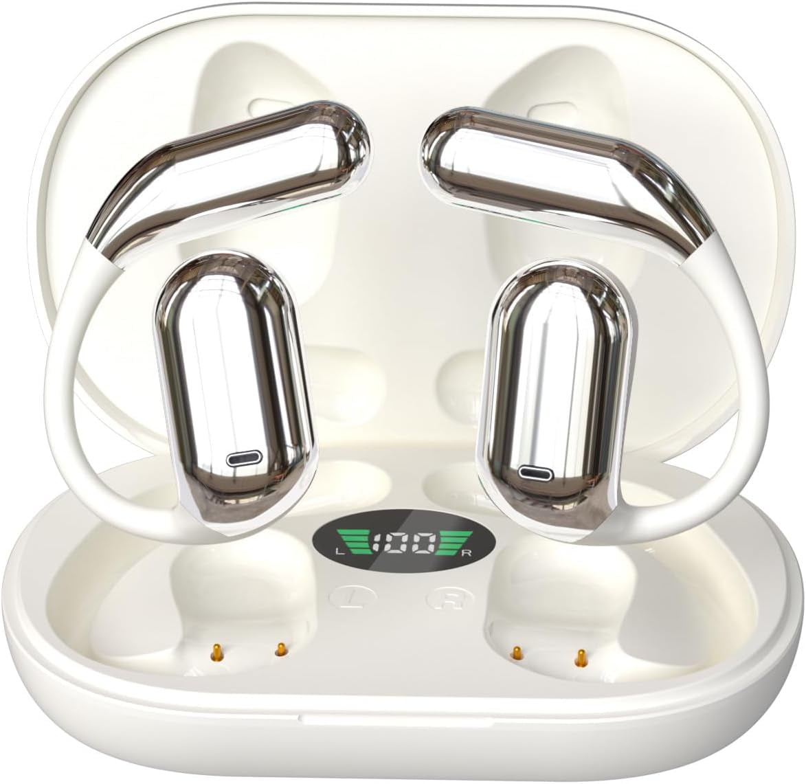 Real-Time AI Translation Earbuds, 4-in-1 Open-Ear Translator Earbuds ...