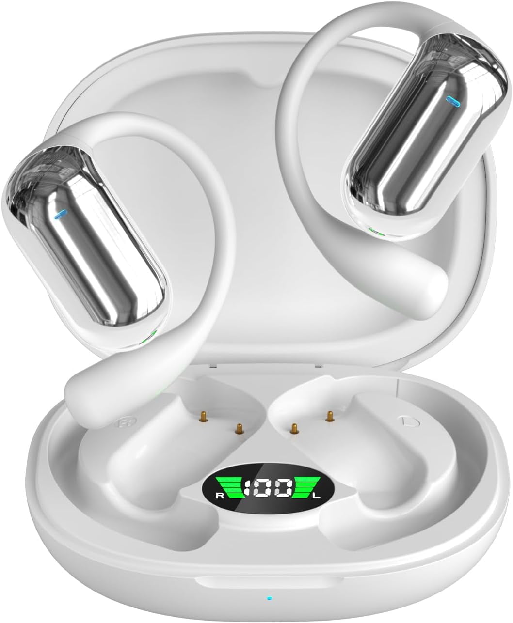Real-Time AI Translation Earbuds, 4-in-1 Open-Ear Translator Earbuds ...