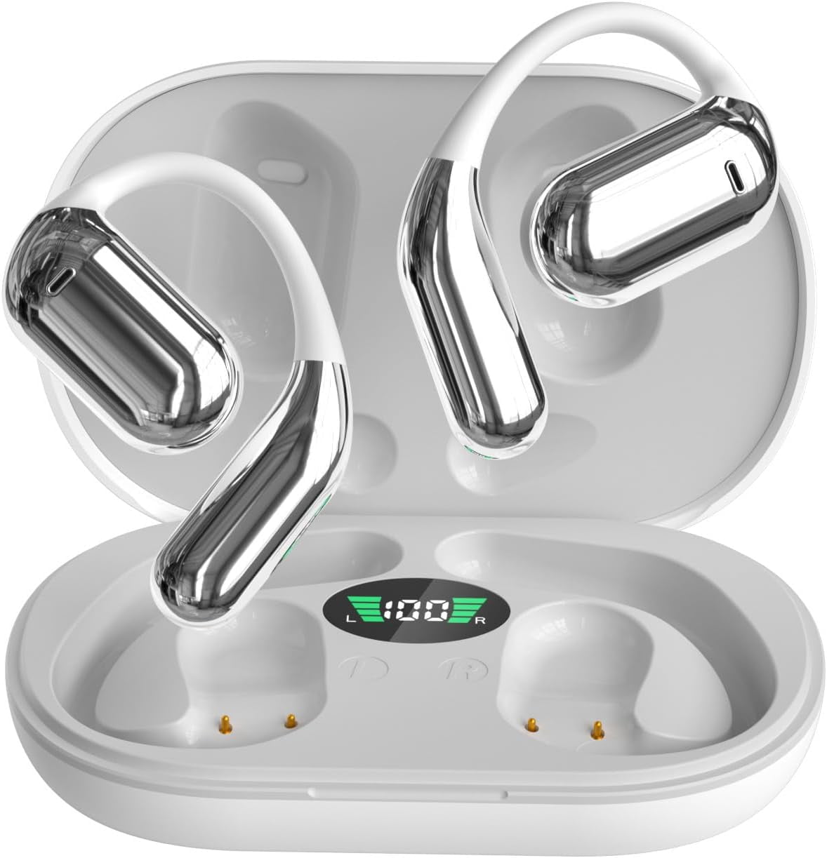 Real-Time AI Translation Earbuds, 4-in-1 Open-Ear Translator Earbuds ...