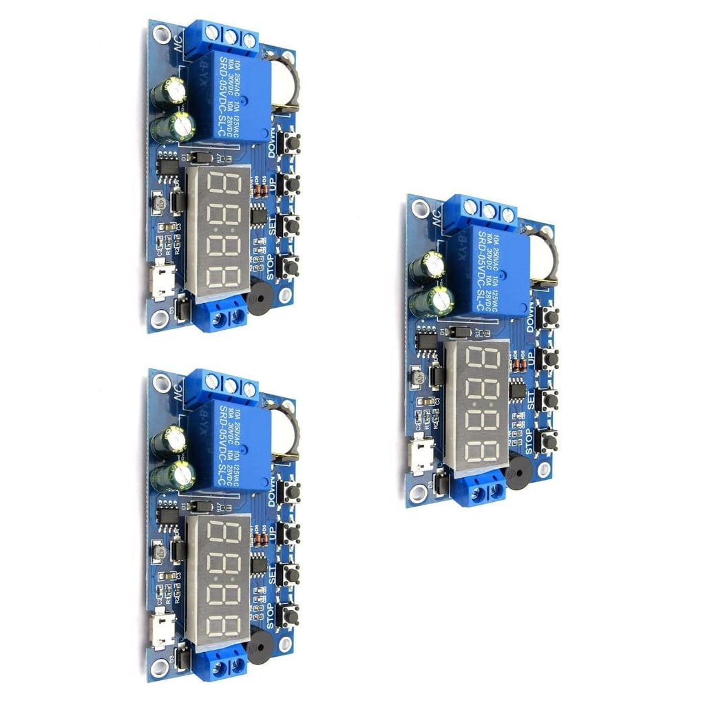 Real Time Digital Delay Timer Relaying Module 5-30V Adjustable LED ...