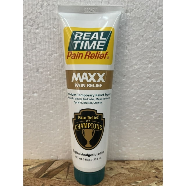 Real Time MAXX Arthritis Topical Muscle Rub Pain Reliever, 5oz Tube ...
