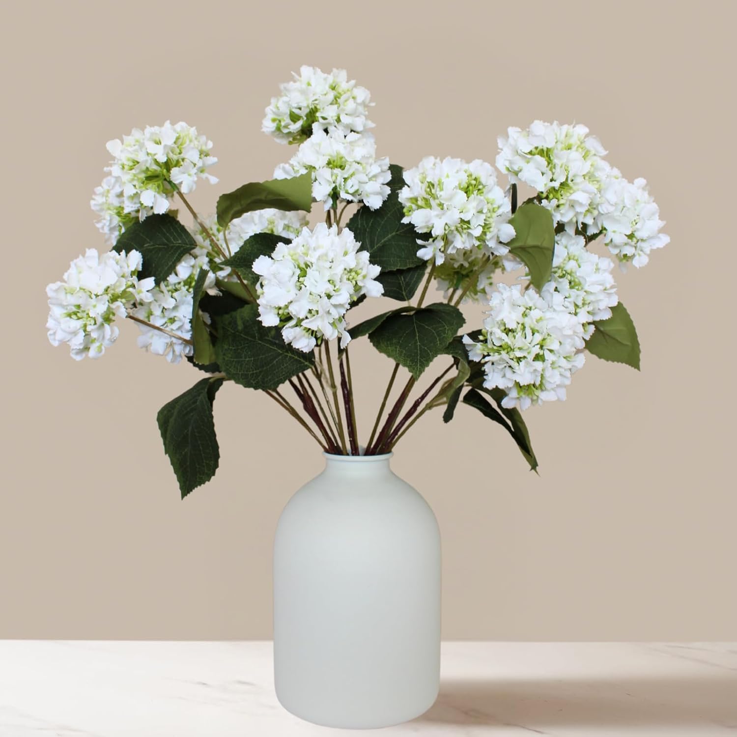 Real Touch Hydrangea Flowers 5 Stems (15 Heads) Artificial, Small Faux ...