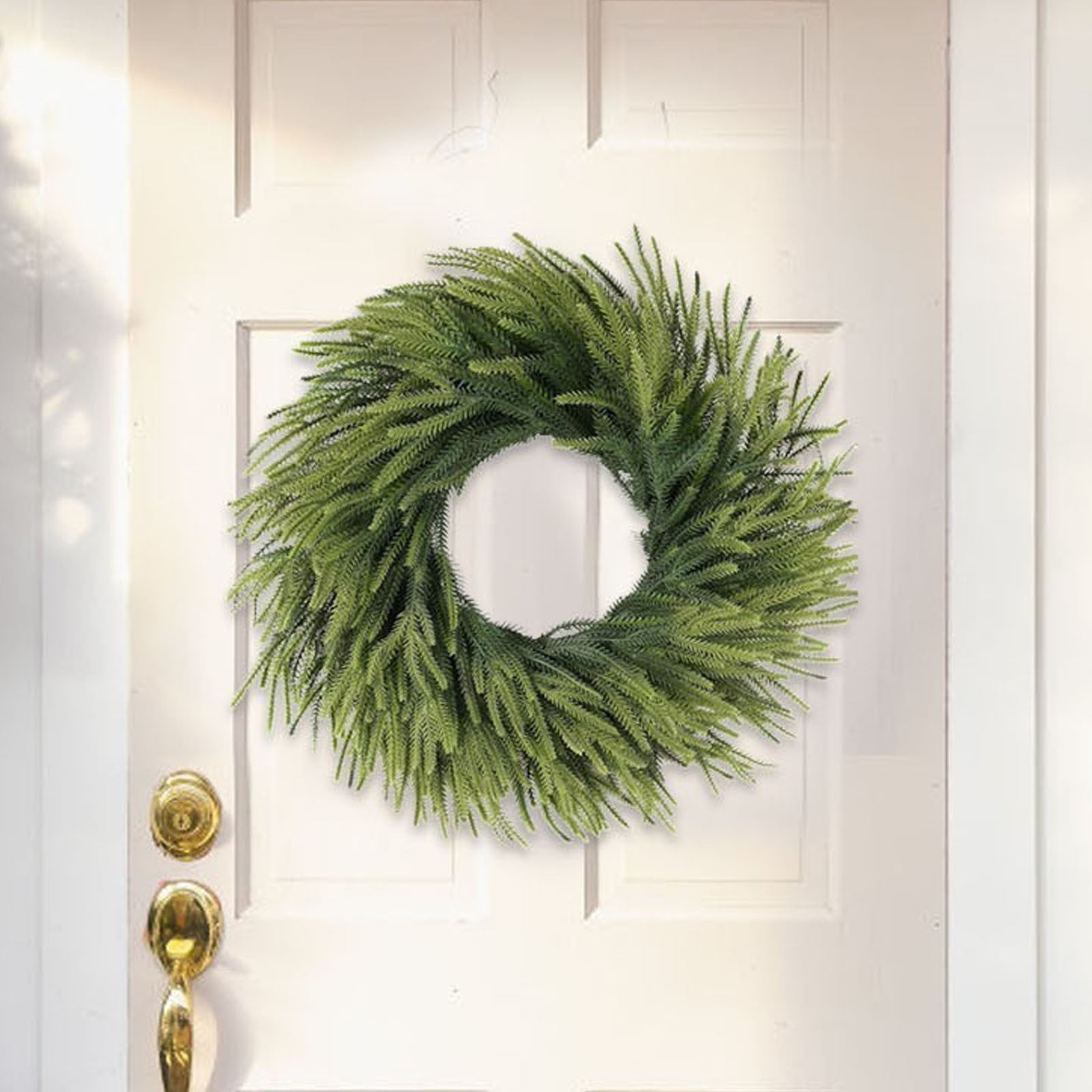 Real Touch Norfolk Pine Wreath, 1 Pc Norfolk Pine Wreath, Christmas ...