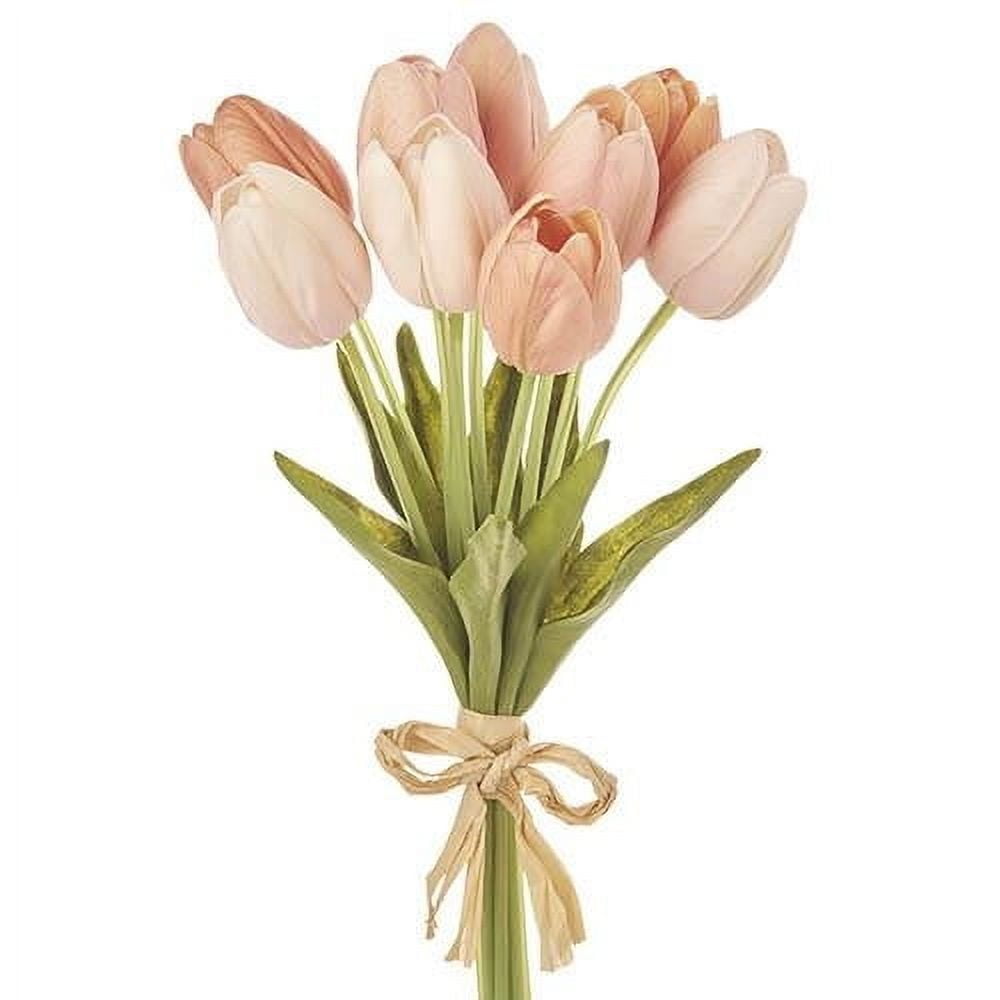 Real Touch Tulip Bundle - Dark Peach 15" - RAZ Imports - Walmart.com