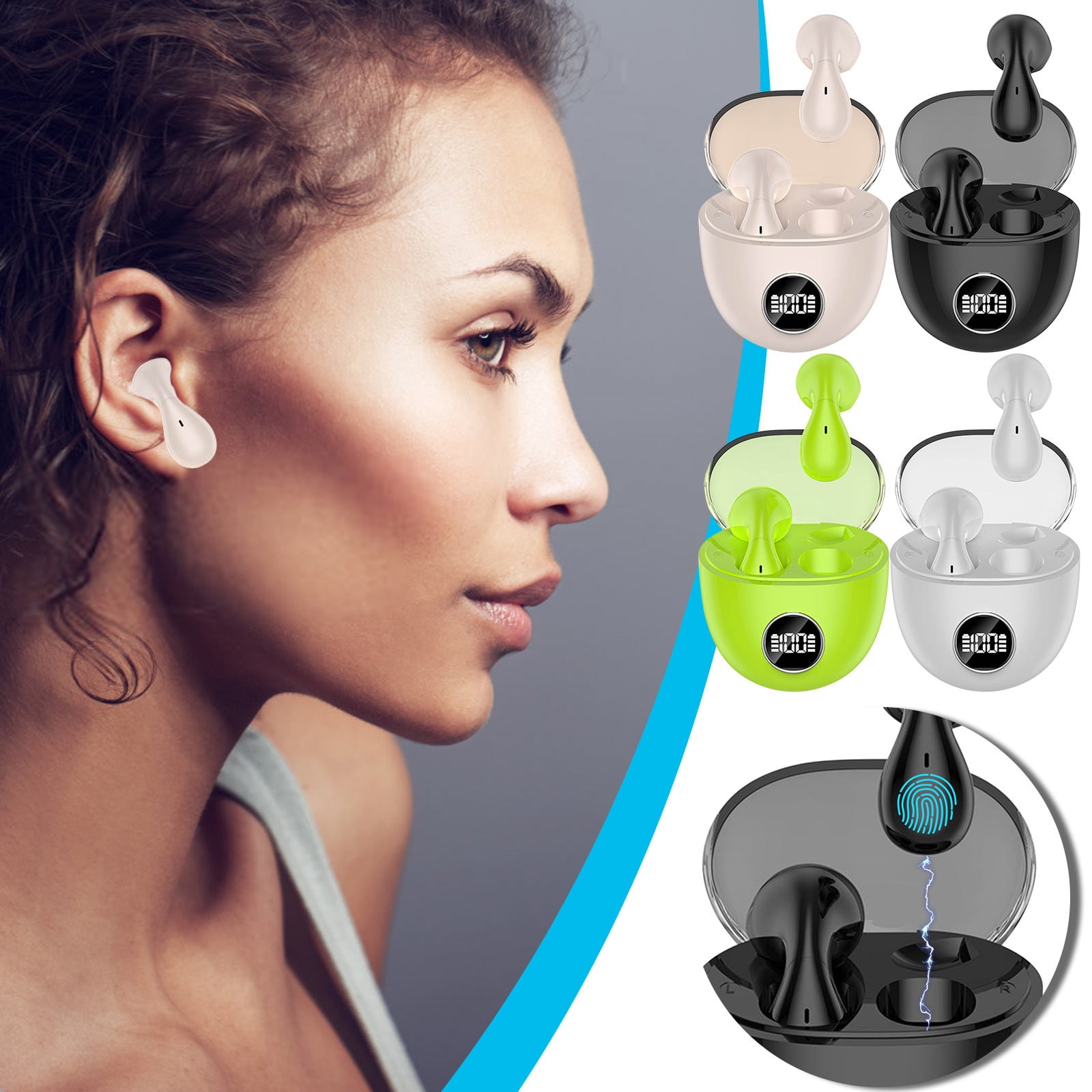 Real Translation Earbuds, Smart Language Headphones, Portable ...