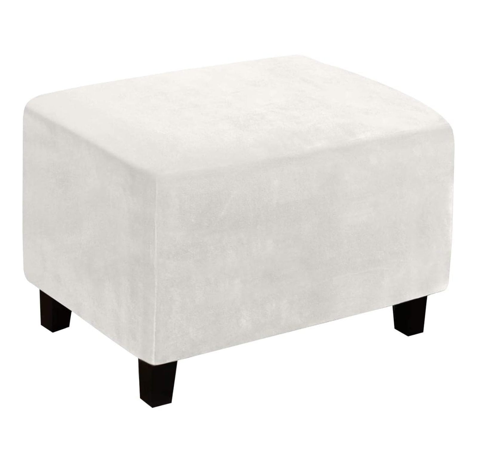 Real Velvet Plush 1 Piece Form Fit Stretch Rectangle Folding Storage ...