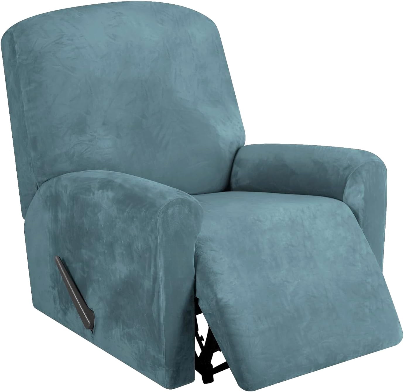 Real Velvet Recliner Chair Covers 4-Pieces Recliner Covers for Small ...