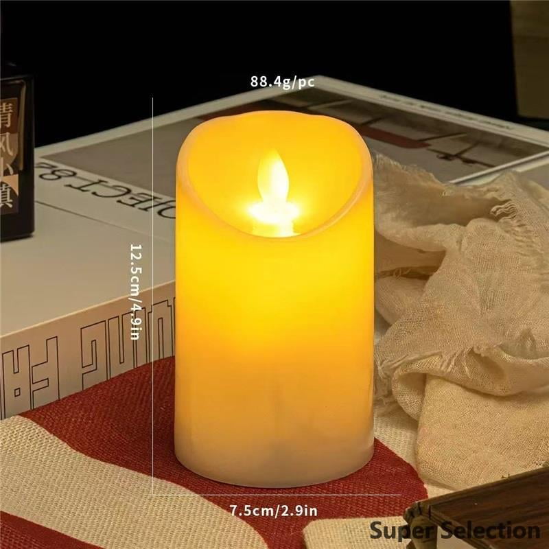 Real Wax Flameless LED Candles With Remote Control, Battery Operated ...