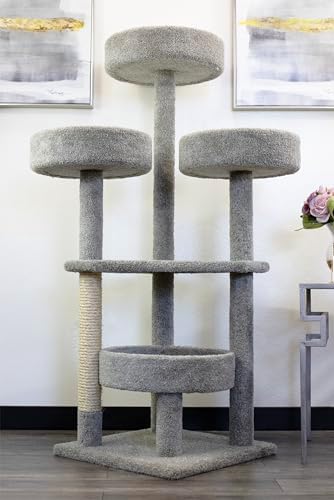 Real Wood and Carpet Cat Tower - Walmart.com
