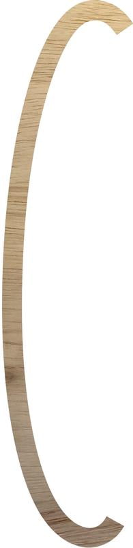 Real Wooden Alphabet Letter C, Wall Hanging 8'' Tall Craft Wood Letter ...