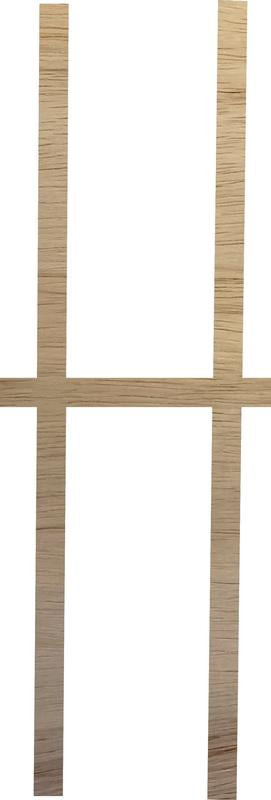 Real Wooden Alphabet Letter H, Wall Hanging 8'' Tall Craft Wood Letter ...