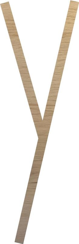Real Wooden Alphabet Letter Y, Wall Hanging 8'' Tall Craft Wood Letter ...