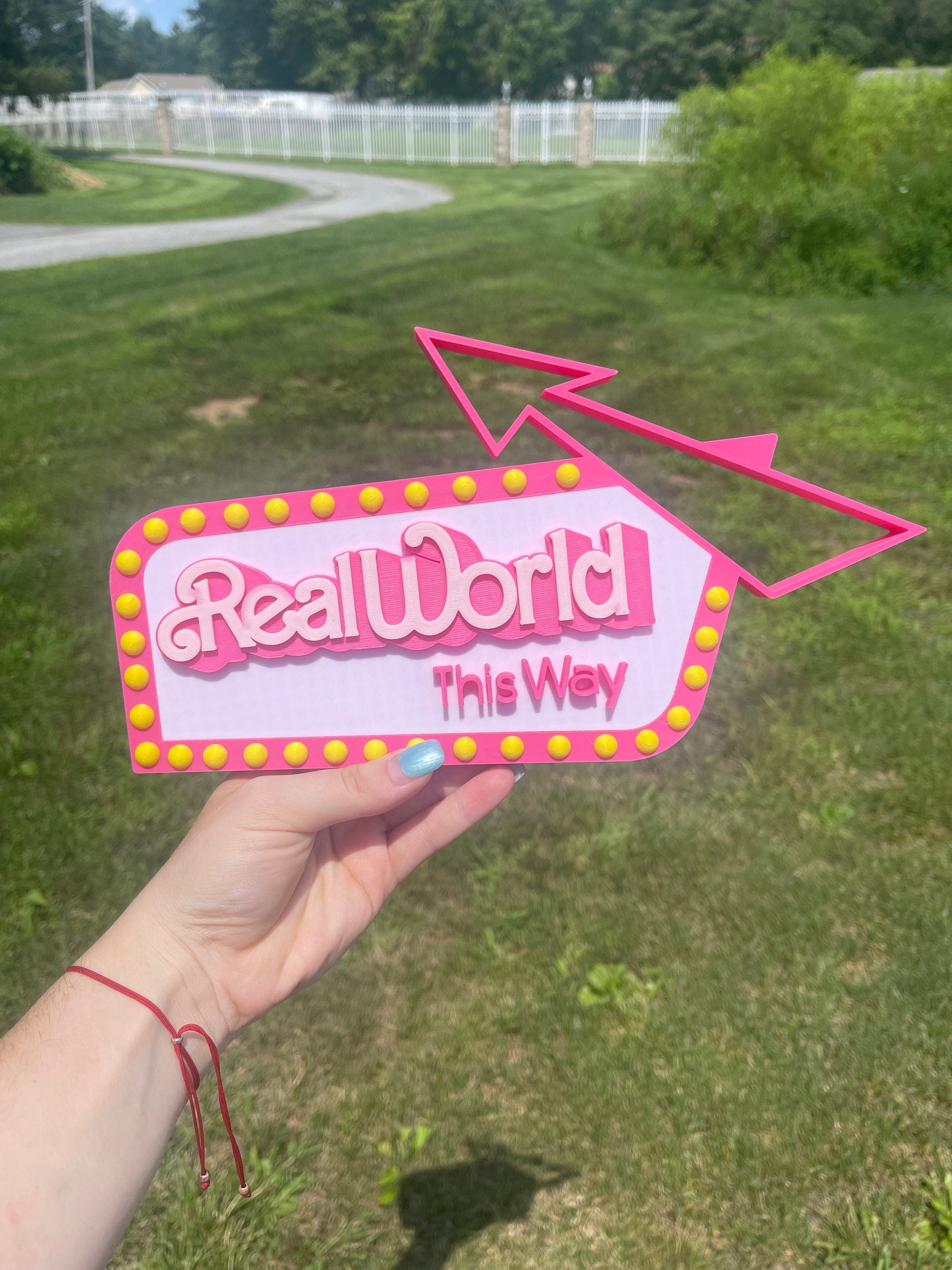 Real World Sign Doll Room Party Decor - Walmart.com