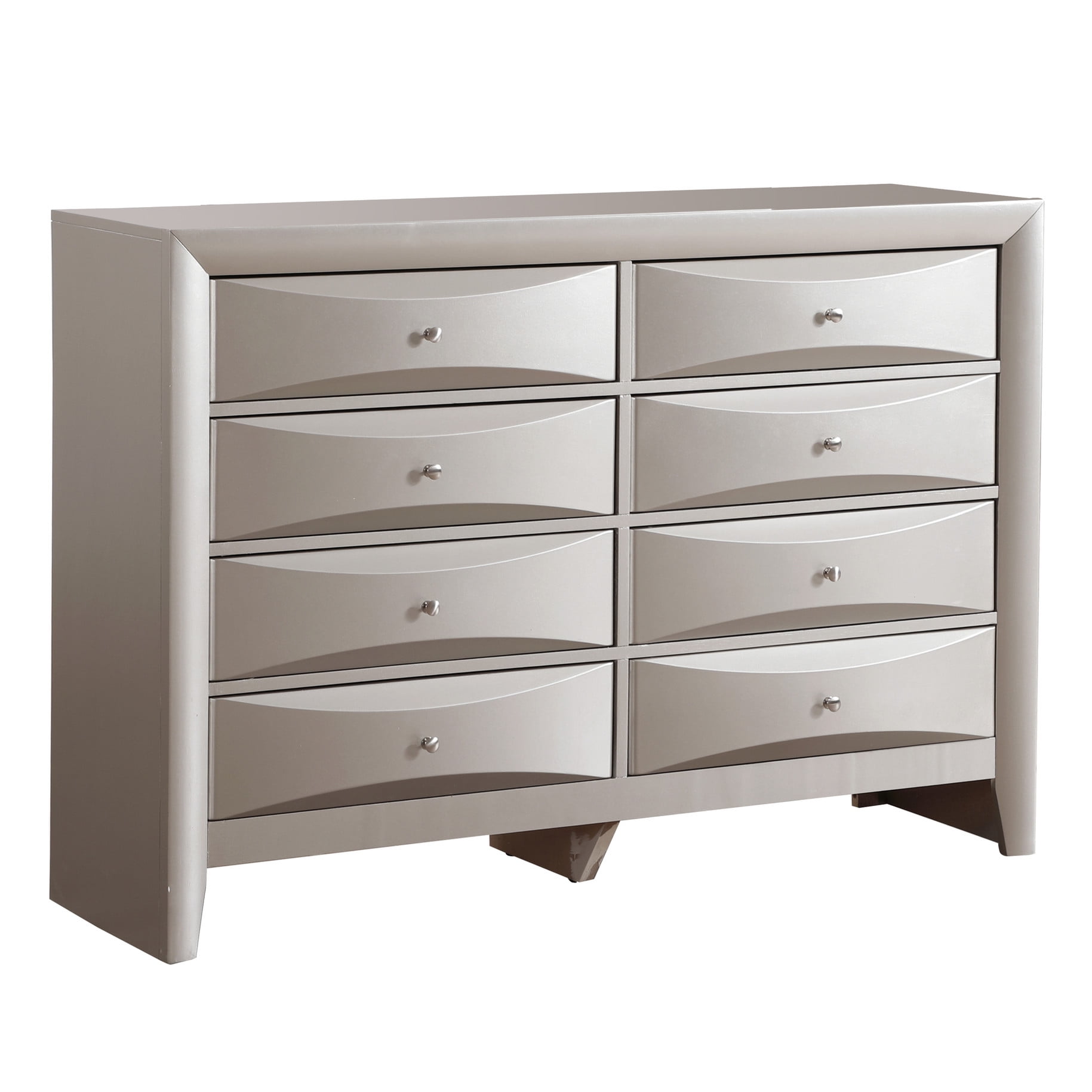 Real wood veneers & molded resin fronts | Fully assembled bedroom ...