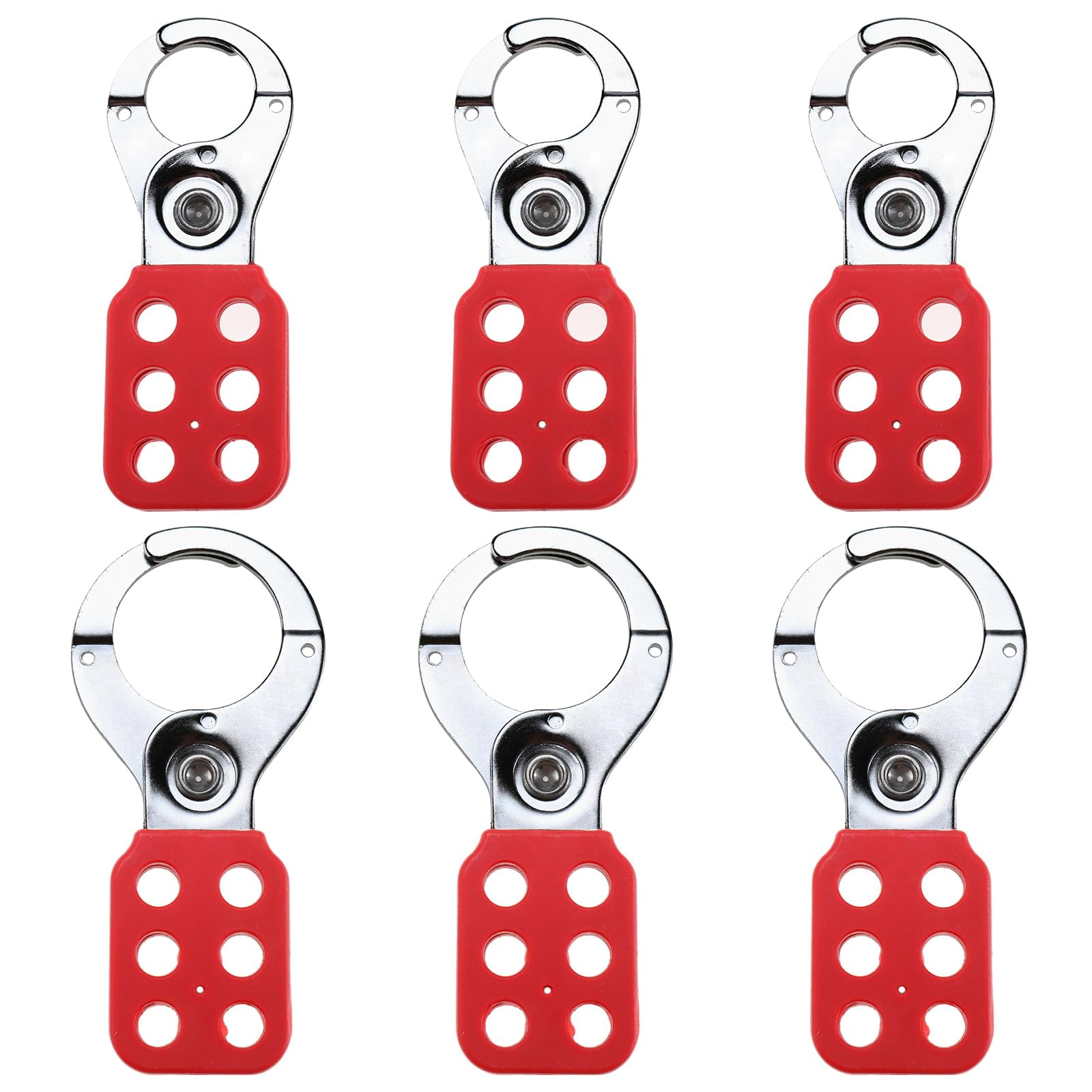 RealPlus Lockout Tagout Hasp, 6 Pack Steel Lock Out Tag Out Hasp, 1 ...