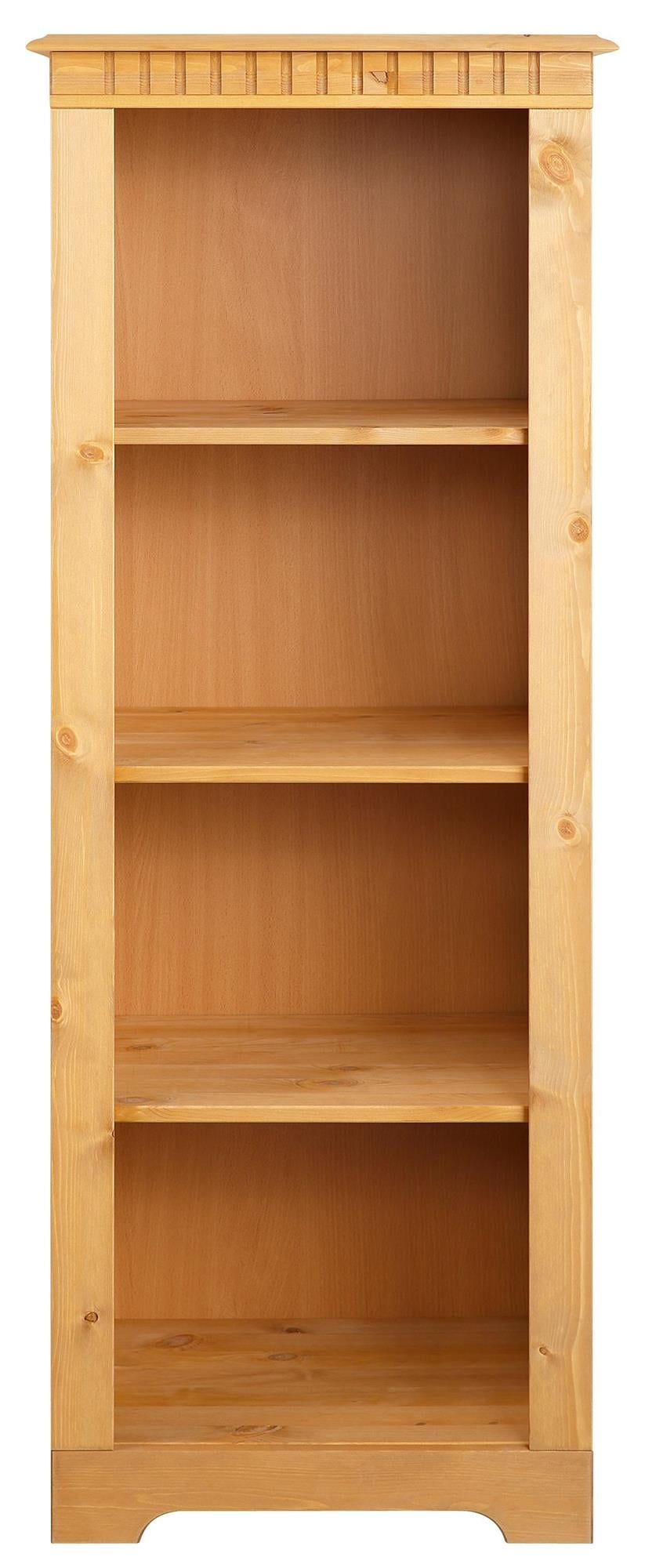 RealRooms Cubrix 4 Shelf Open Bookcase, Stained Brown - Walmart.com