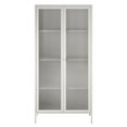 RealRooms Shadwick 2 Door Tall Metal Locker Style Storage Cabinet ...