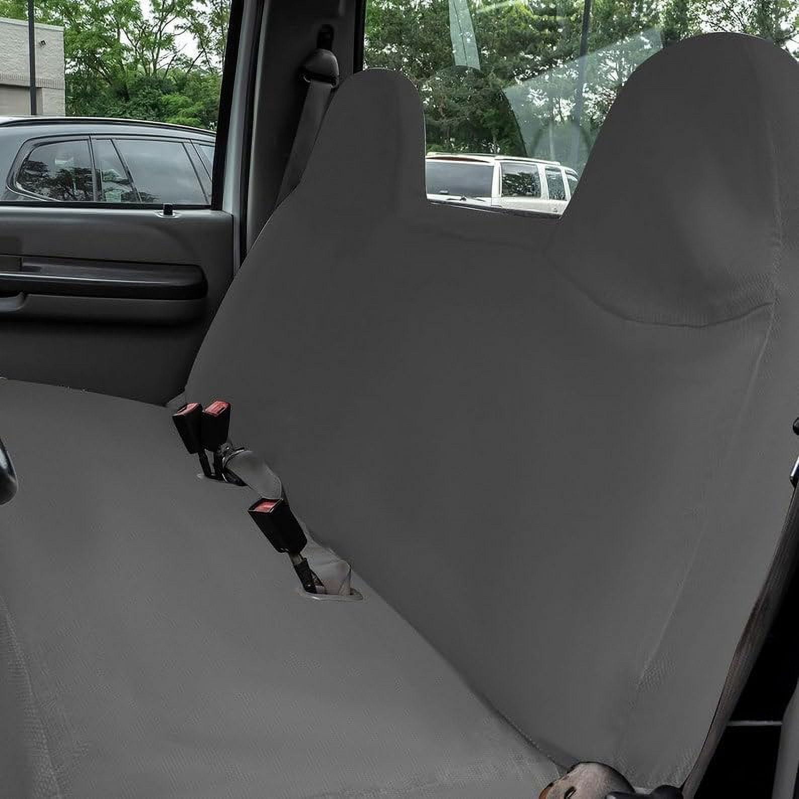 RealSeatCovers Gray, Neoprene, Stain Protected, Front Bench Seat Covers ...