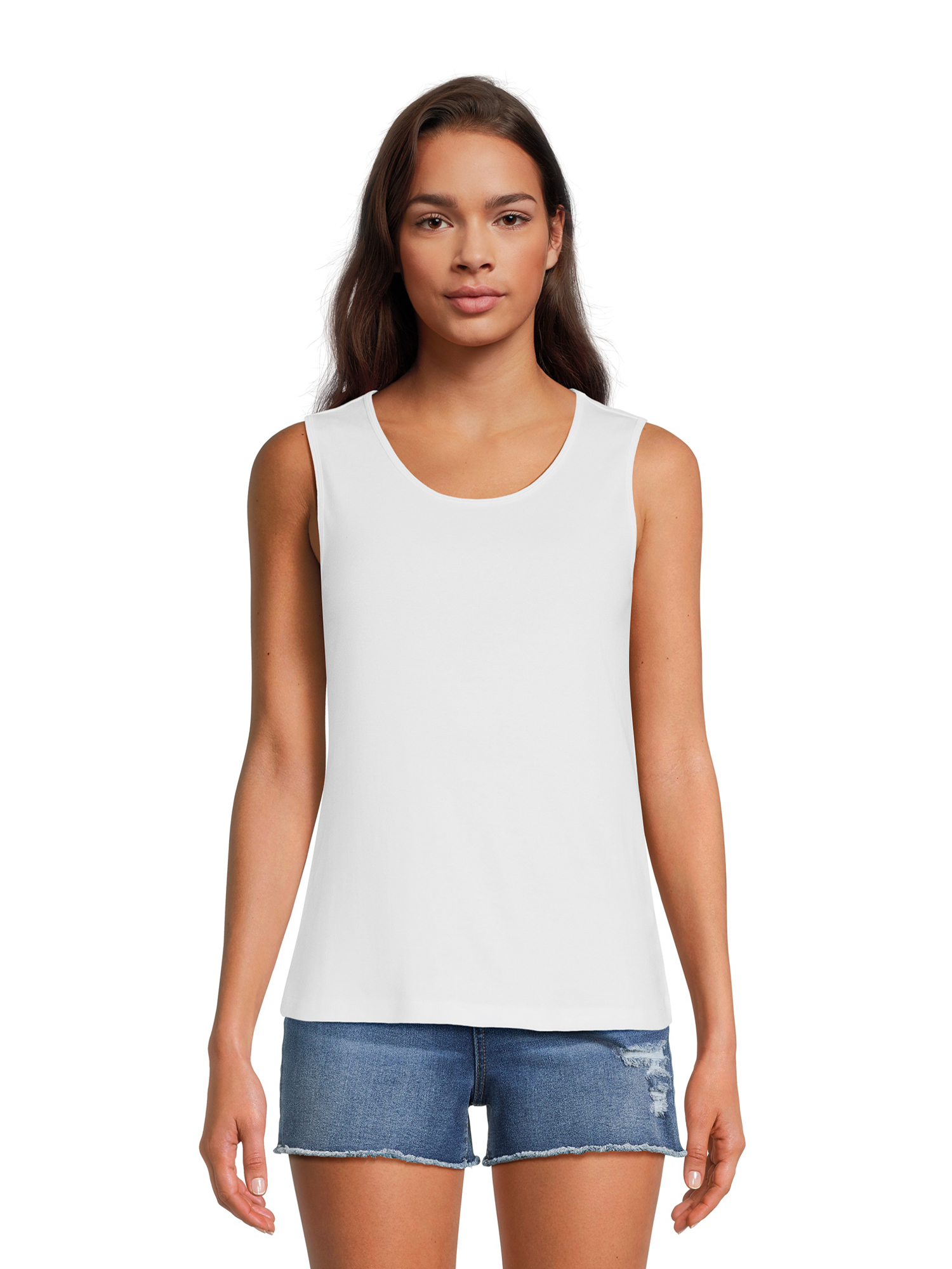 Time and Tru Women's Rib Tank - Walmart.com