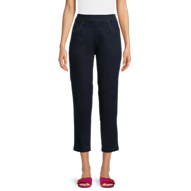 RealSize Women's Stretch Pull On Pants with Pockets - Walmart.com