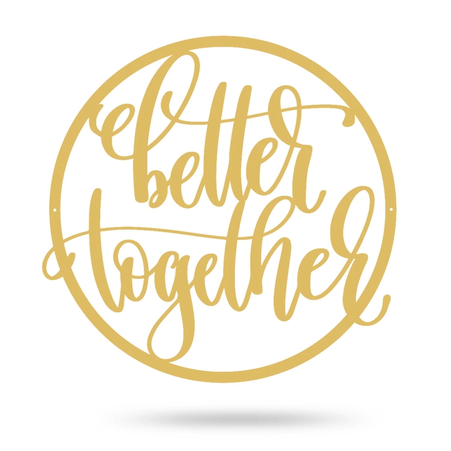 RealSteel: "Better Together Wall Sign" – Handcrafted Metal Décor for ...