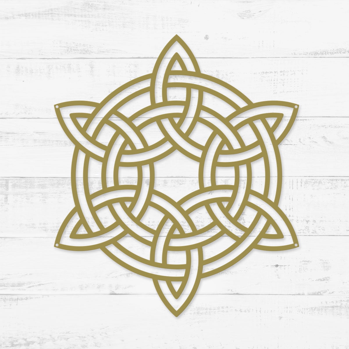 RealSteel Celtic Knot Symbols Metal Wall Art – Six Point Knot | Made in ...