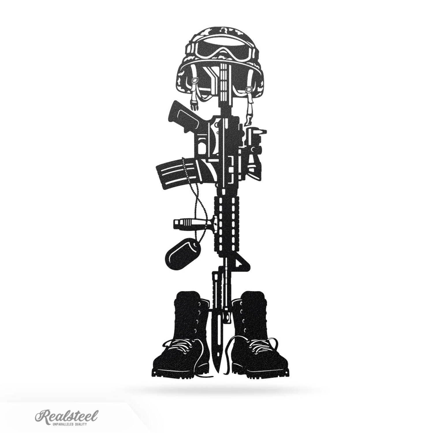 Fallen Soldier Battlefield Cross Wall Decor - Walmart.com