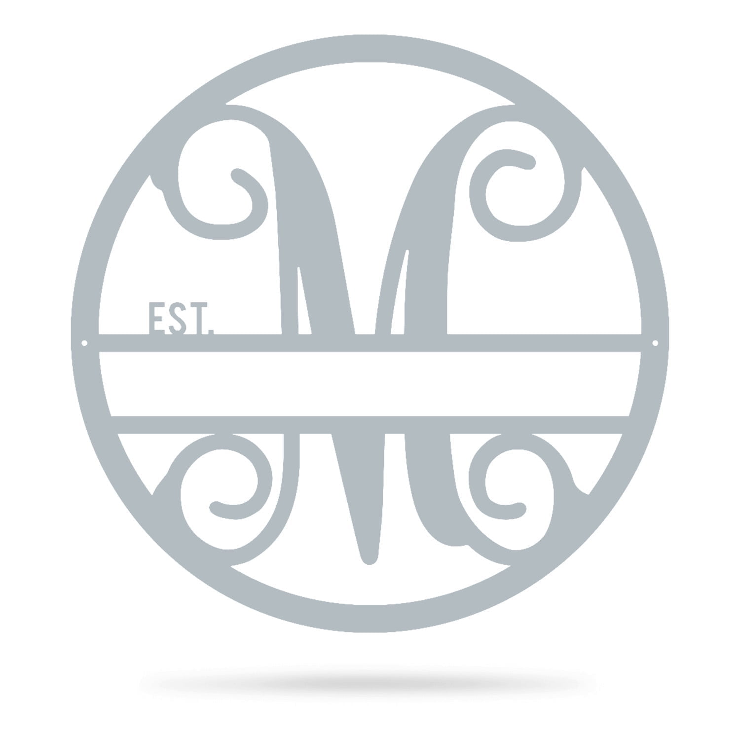 RealSteel Family Legacy Monogram – Personalized Metal Name Sign (Letter ...