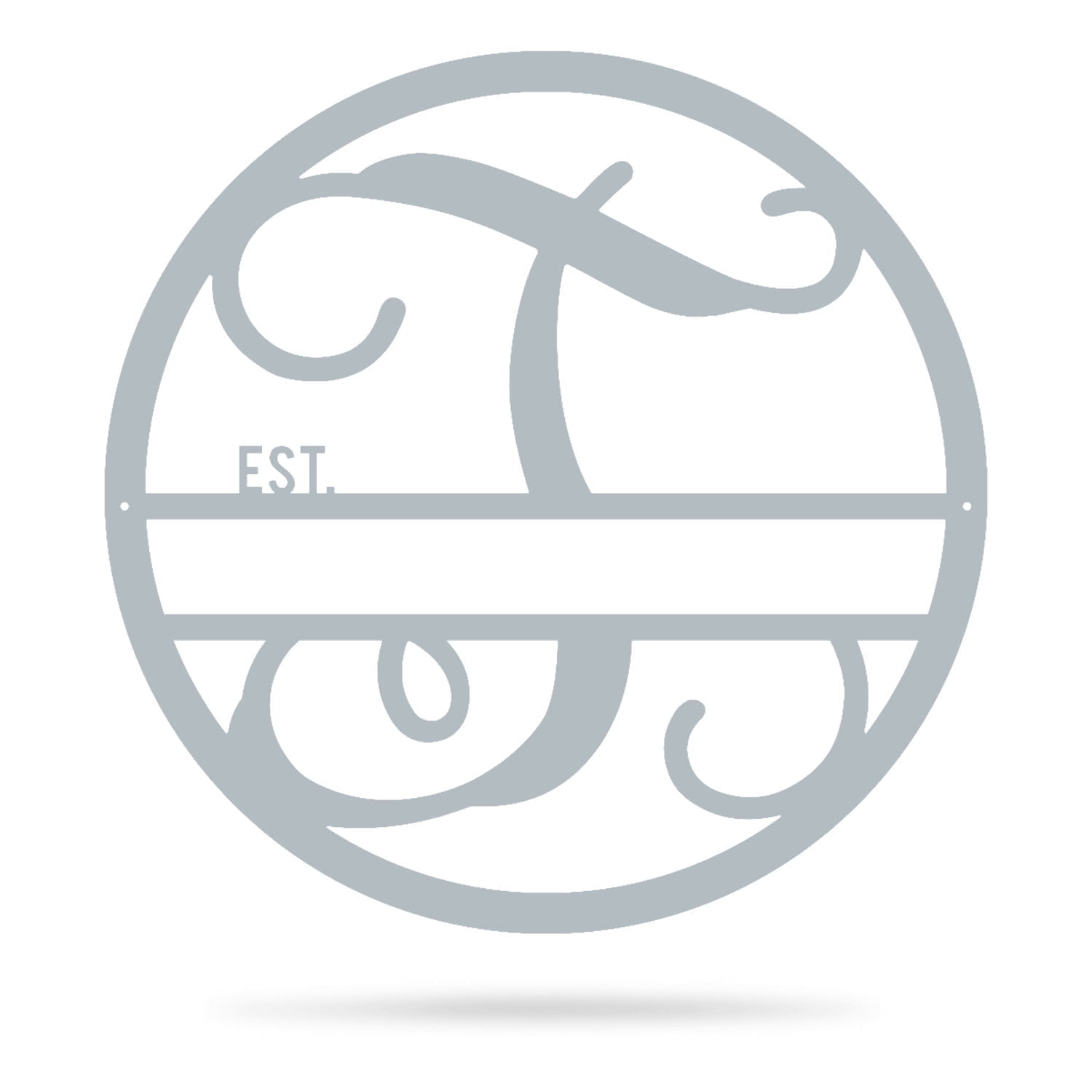 RealSteel Family Legacy Monogram – Personalized Metal Name Sign (Letter ...