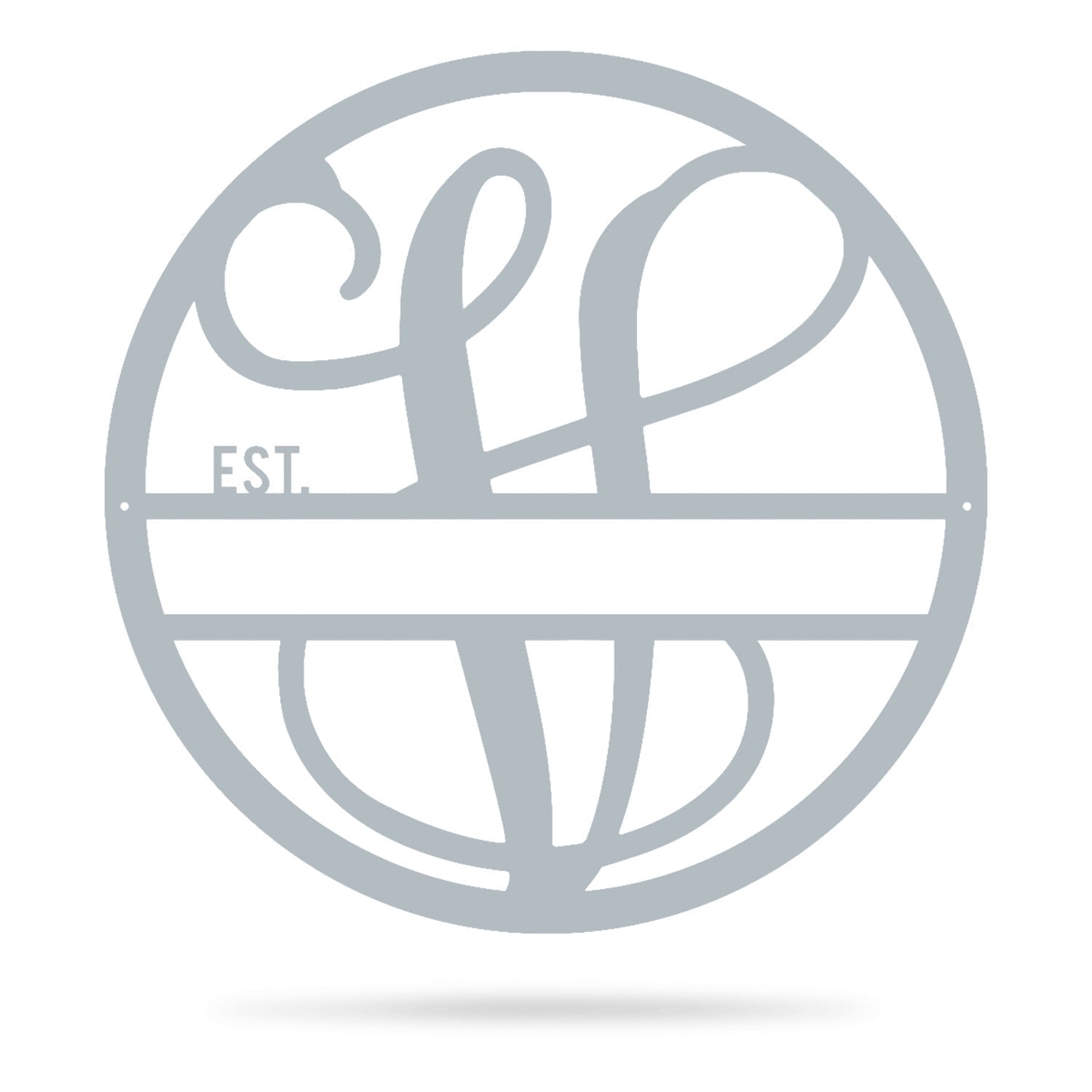 RealSteel Family Legacy Monogram – Personalized Metal Name Sign (Letter ...