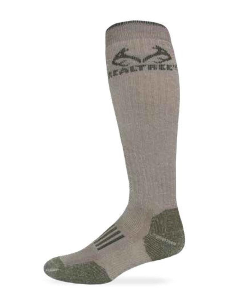 RealTree Thermal Hiking Heavyweight Merino Wool Tall Boot Socks, All ...